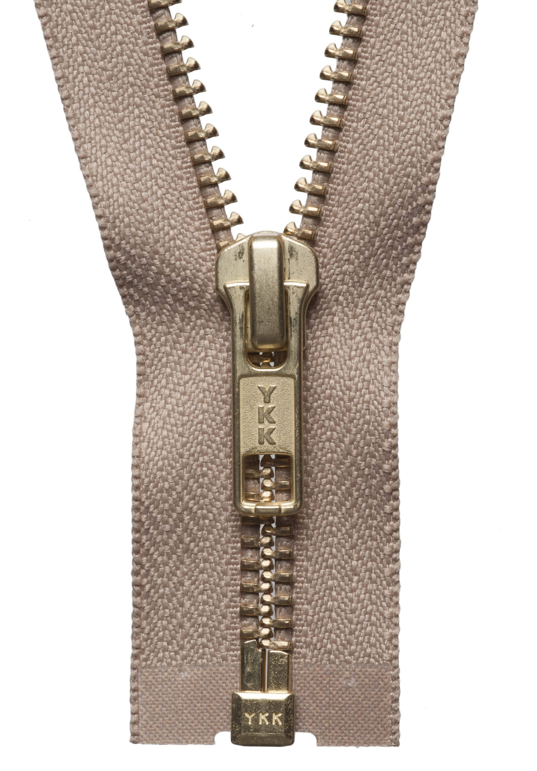 Open End Zips - Brass Metal - Franklins Group Limited